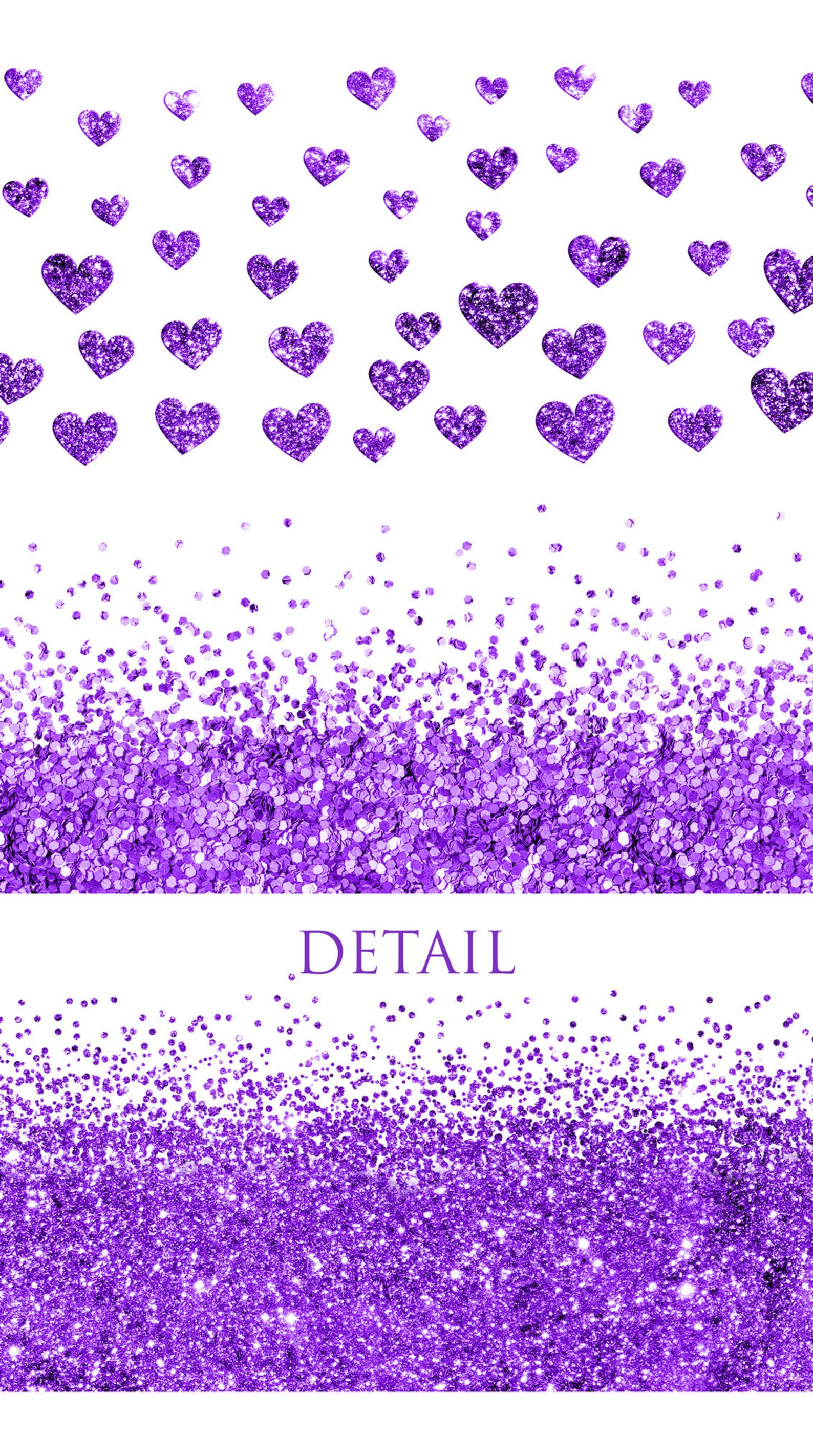 16 Purple Glitter Borders, Border Overlays, Digital Files, Instant ...
