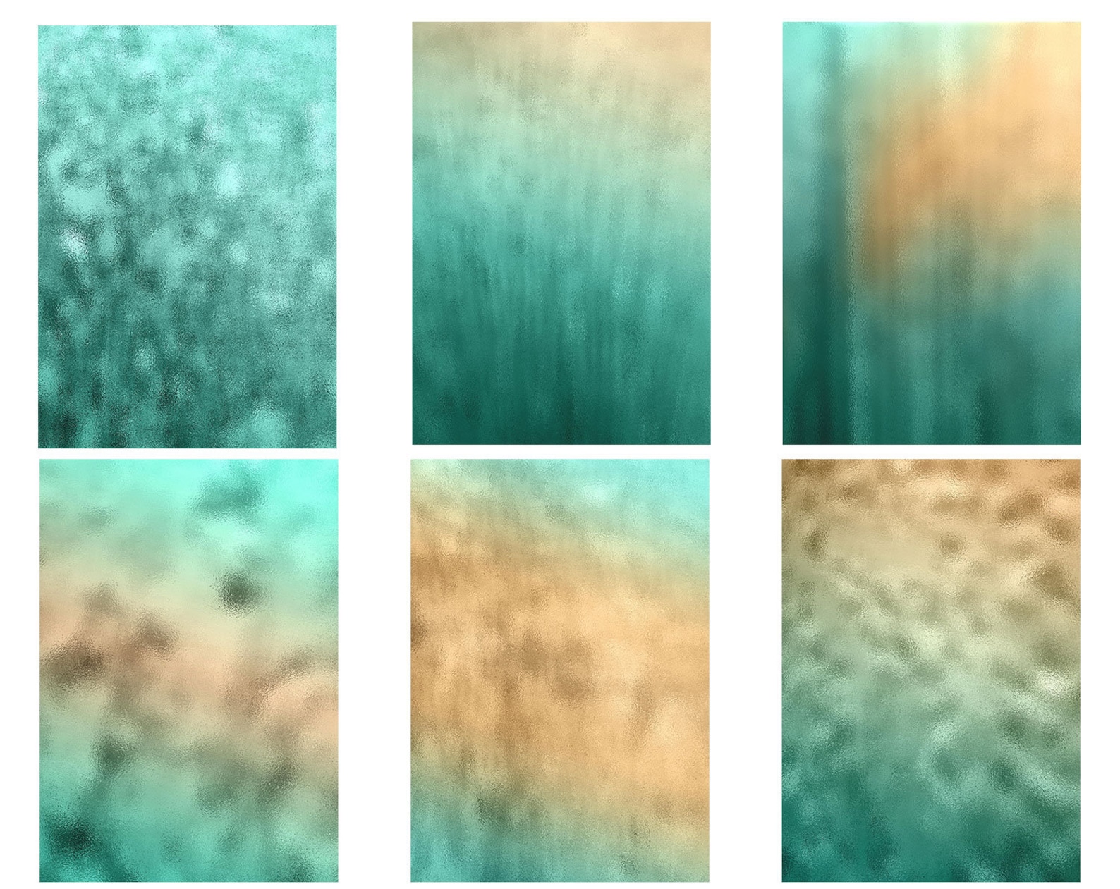 Teal and Orange Digital Paper Pack, Metallic Paper Texture, Background ...