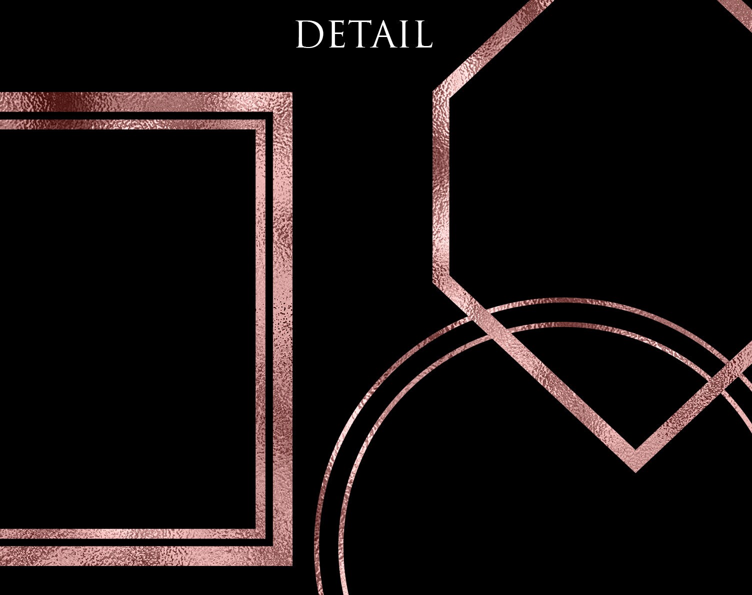 10x3 Pcs Digital Rose Gold Frames Digital Pack Instant - Etsy