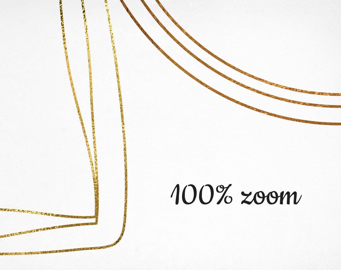 Golden Frames Digital Pack Instant Download Design Elements | Etsy