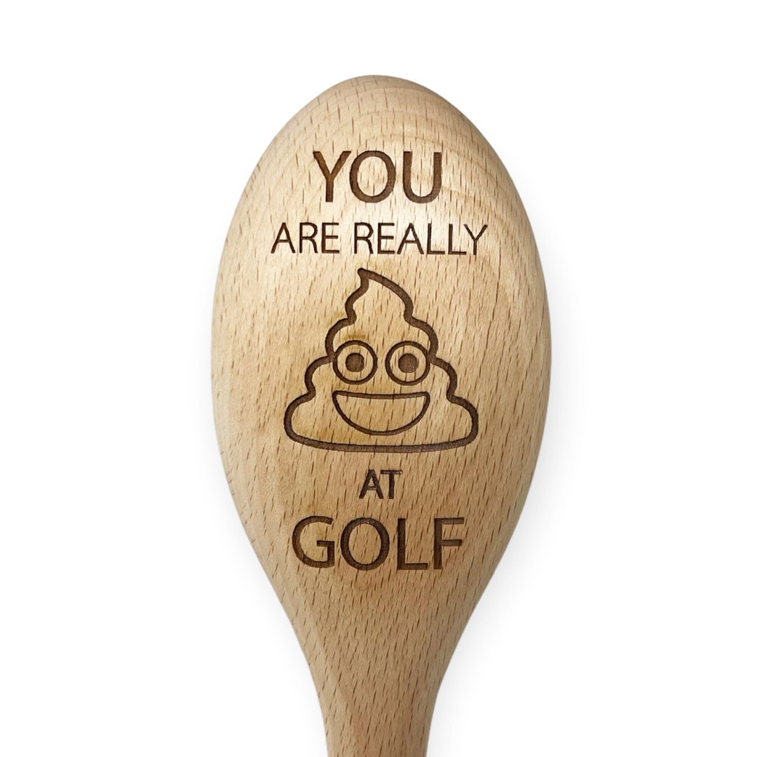 Novelty Golf Loser Trophy Booby Prize Wooden Spoon 'you Are Really 's ...