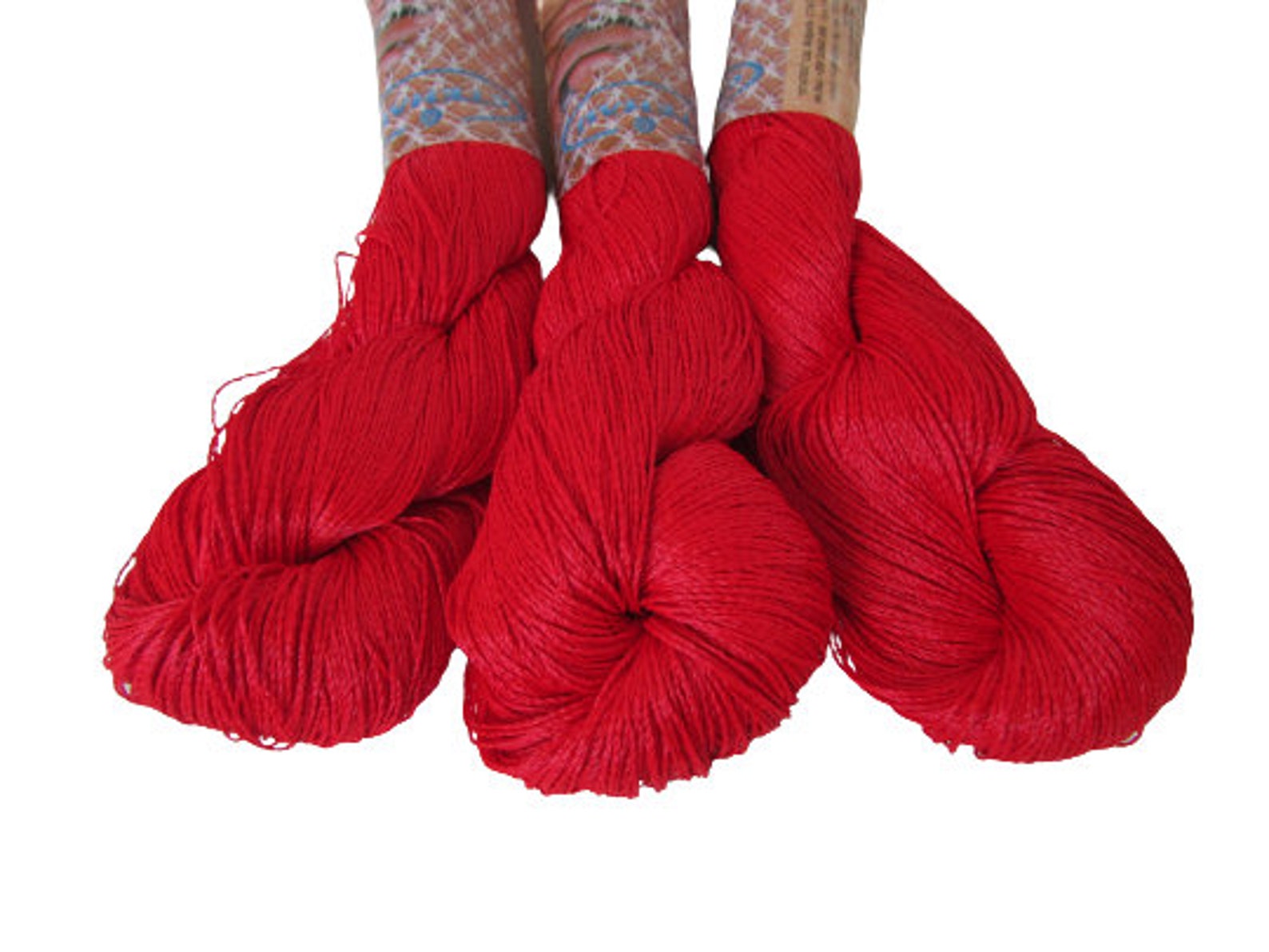 Hilo de seda de rayón viscosa para ganchillo y punto hilo - Etsy España