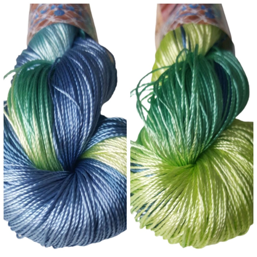 Viscose Silk Yarn for Crochet and Knitting, Rayon Silk Yarn for ...