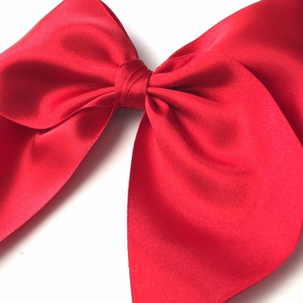 Red Hair Bow - Etsy