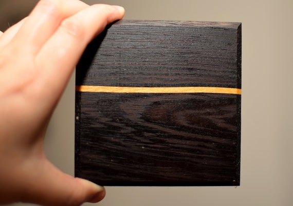 Fancy Wood Coasters Handsome 4 Square Exotic Wood - Etsy
