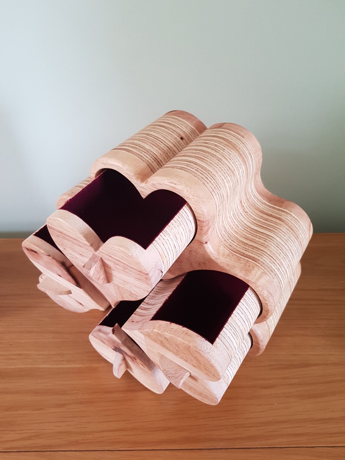 Four Leaf Clover Jewellery Box Heart Keepsake Box - Etsy