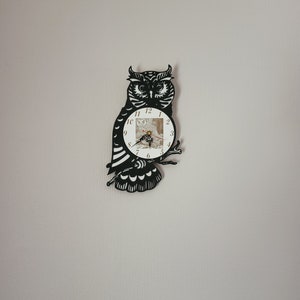 Laser Cut Wall Clock Owl - Etsy UK