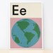 Earth Alphabet Print - Etsy