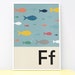 Fish Alphabet Print - Etsy