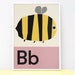 Bee Alphabet Print | Etsy