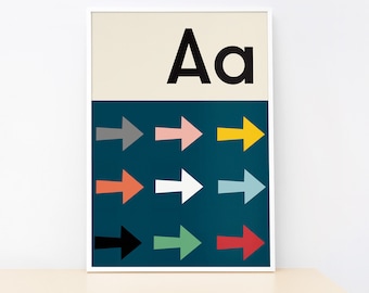 Letter T Poster • Nursery Wall Art • Educational Poster • Alphabet ...