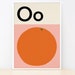 Orange Alphabet Letter O Print: Kids Nursery Wall Art - Etsy