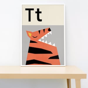 Tiger - Alphabet Print - Etsy