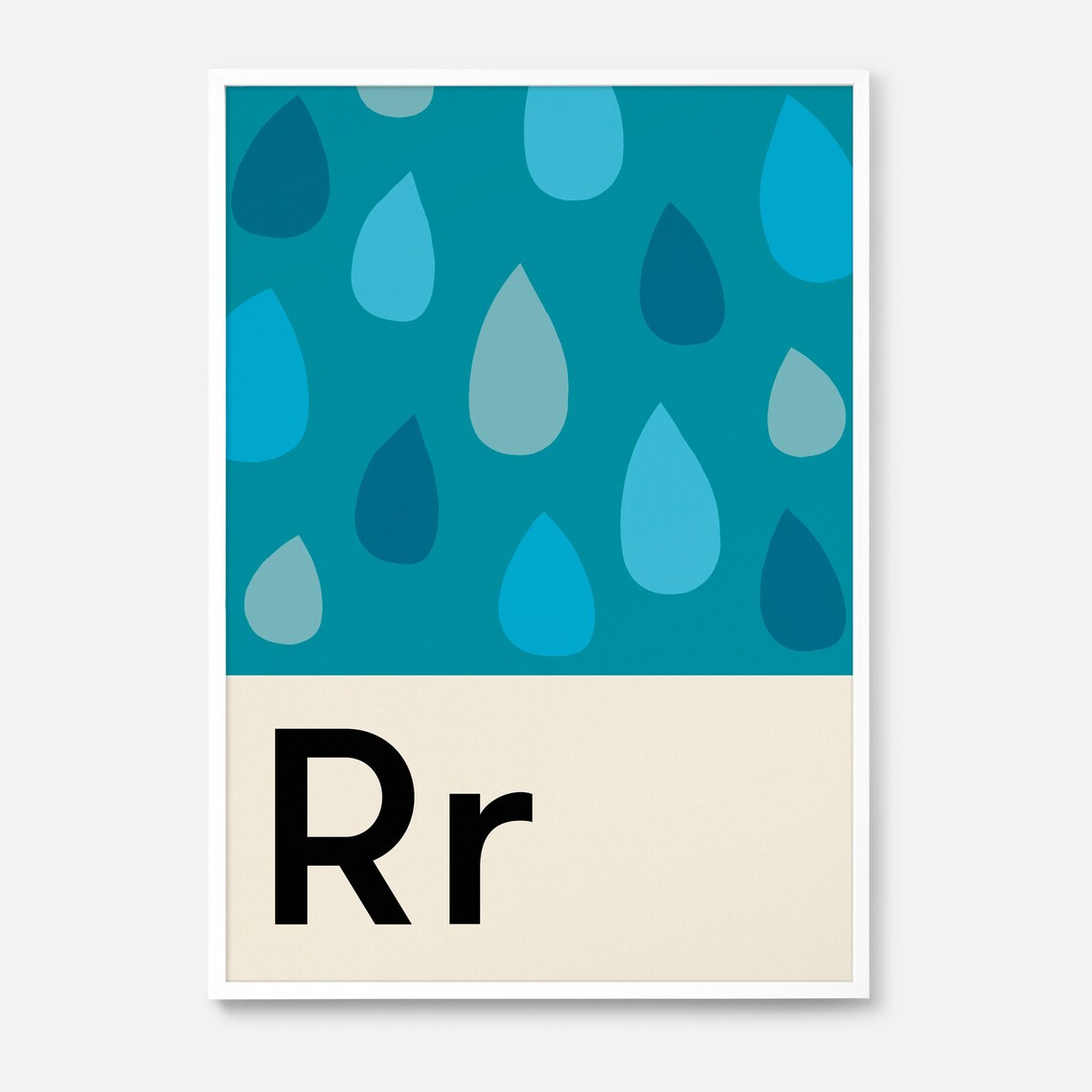 Raindrops Alphabet Print - Etsy