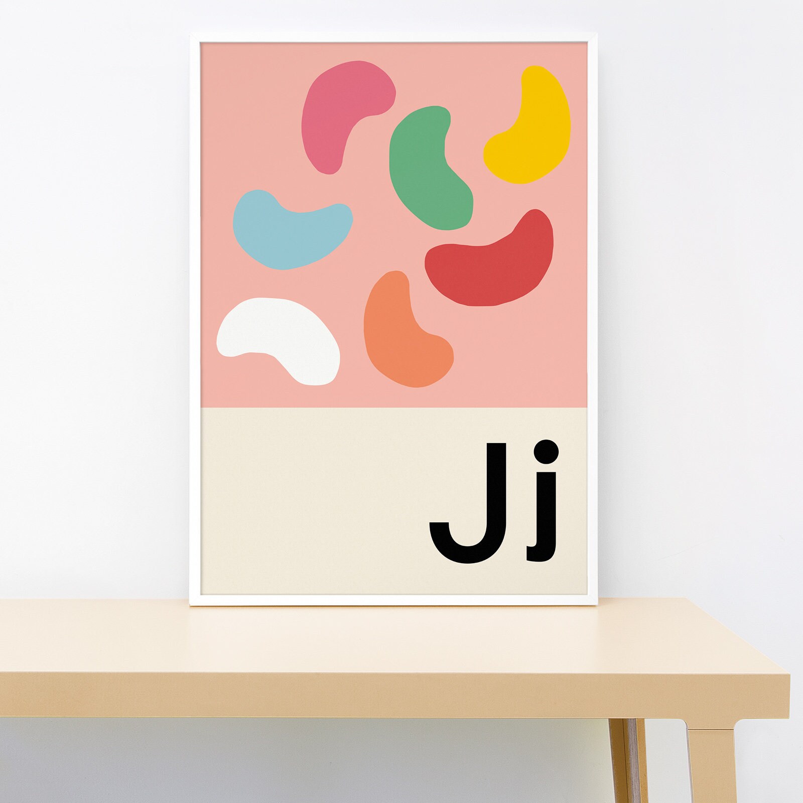 Jellybeans Alphabet Print: Letter J Nursery Wall Art - Etsy