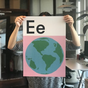 Earth Alphabet Print - Etsy