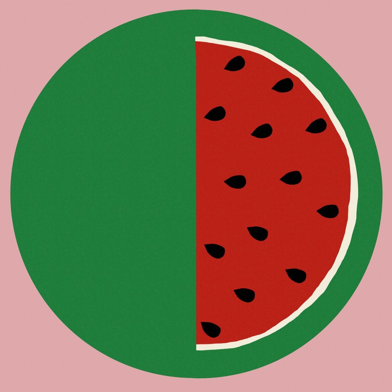 Watermelon Alphabet Print - Etsy