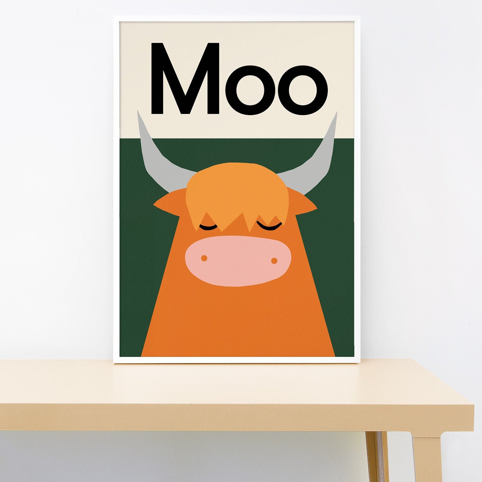 Moo Animal Sounds Print - Etsy