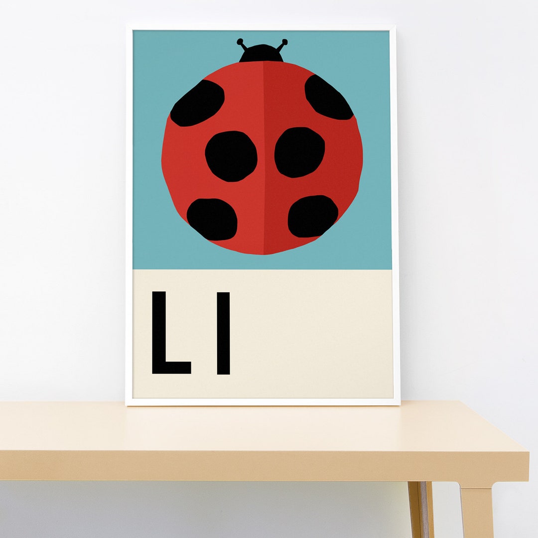 Ladybird Alphabet Print - Etsy