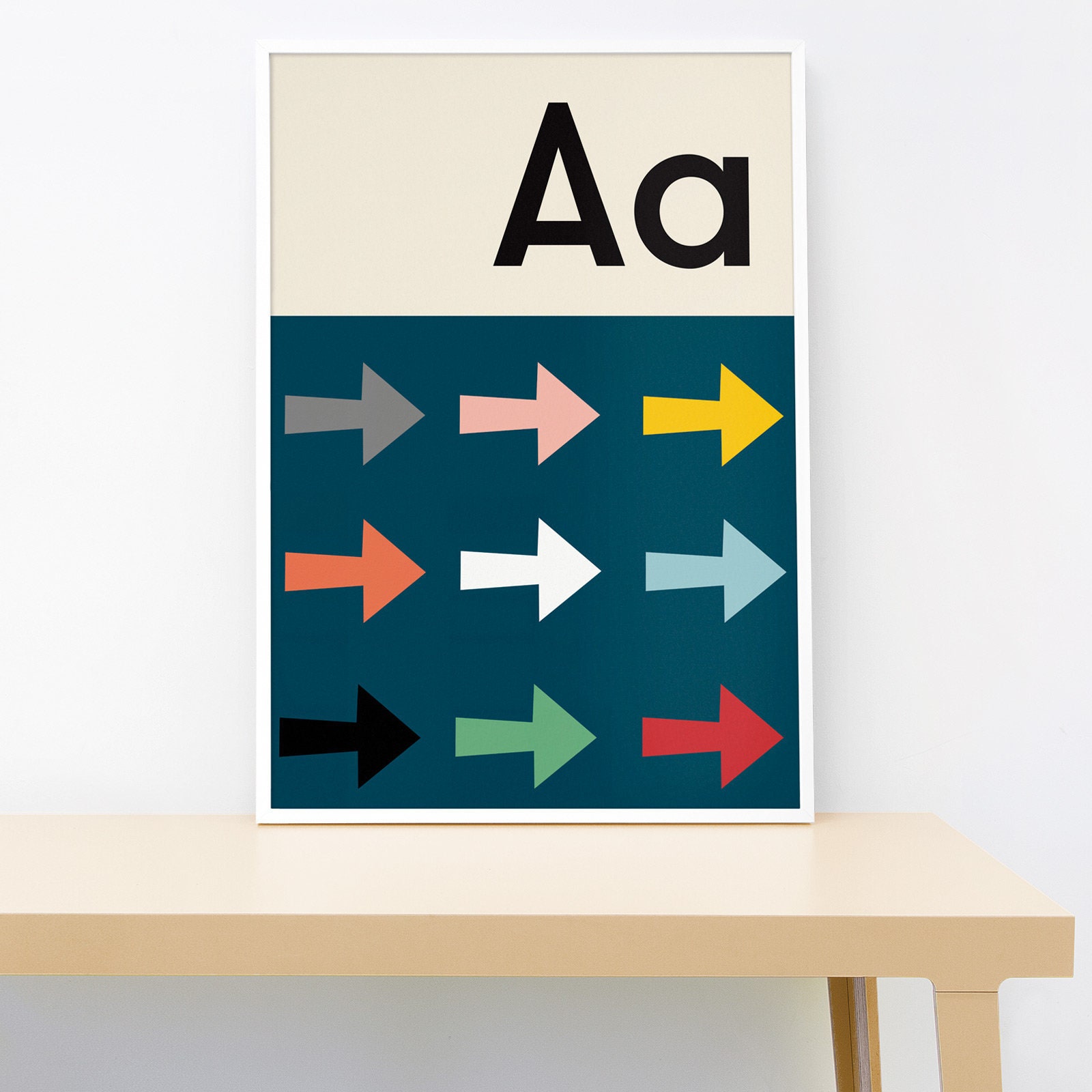 Arrows Alphabet Print: Letter A Nursery Wall Art - Etsy