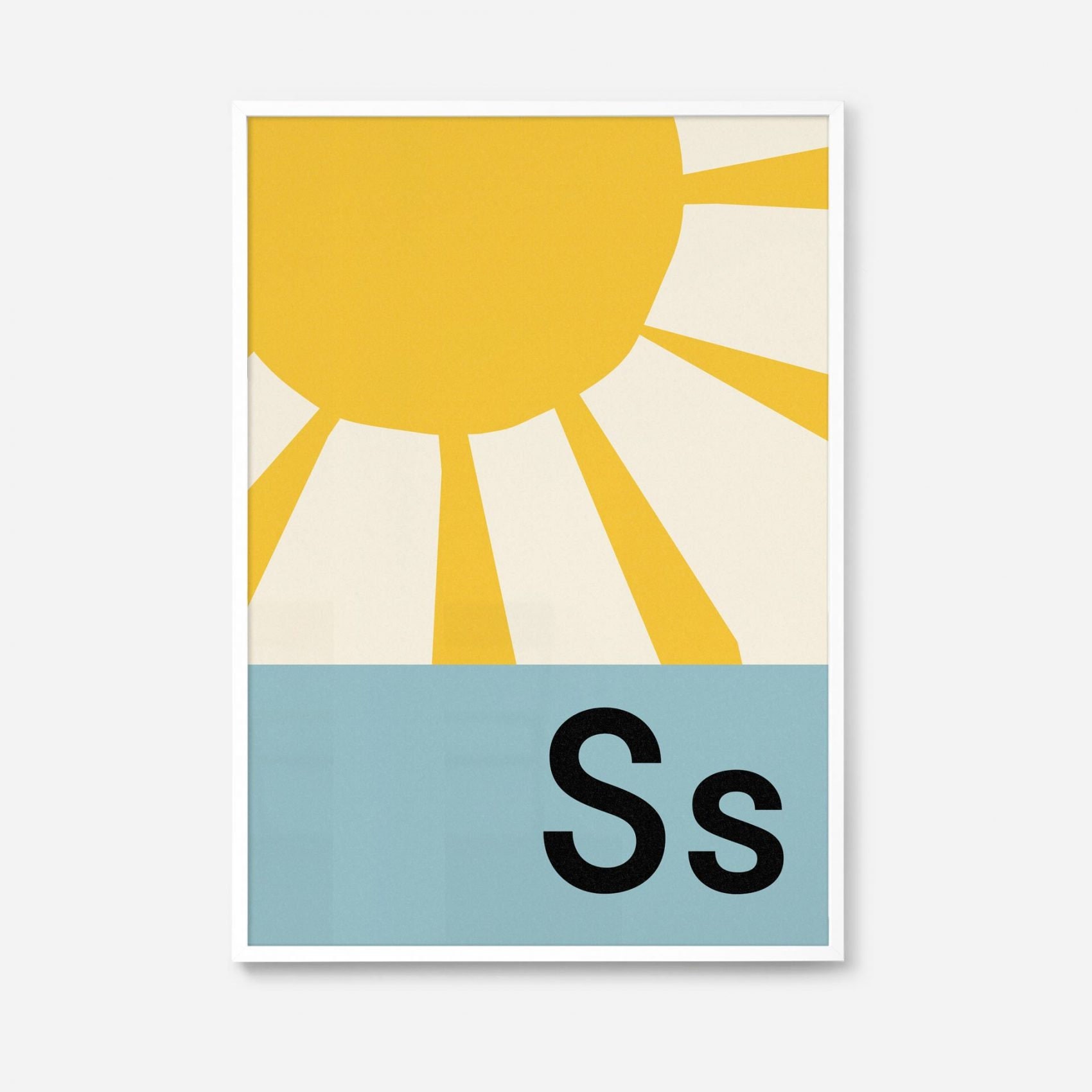 Sun Alphabet Print - Etsy