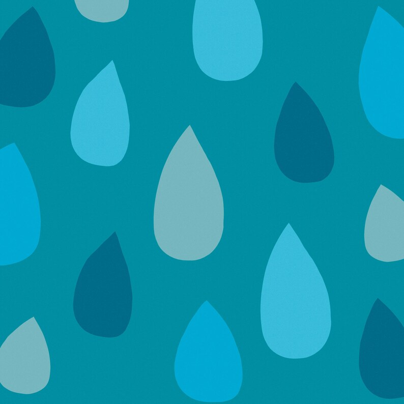 Raindrops Alphabet Print - Etsy