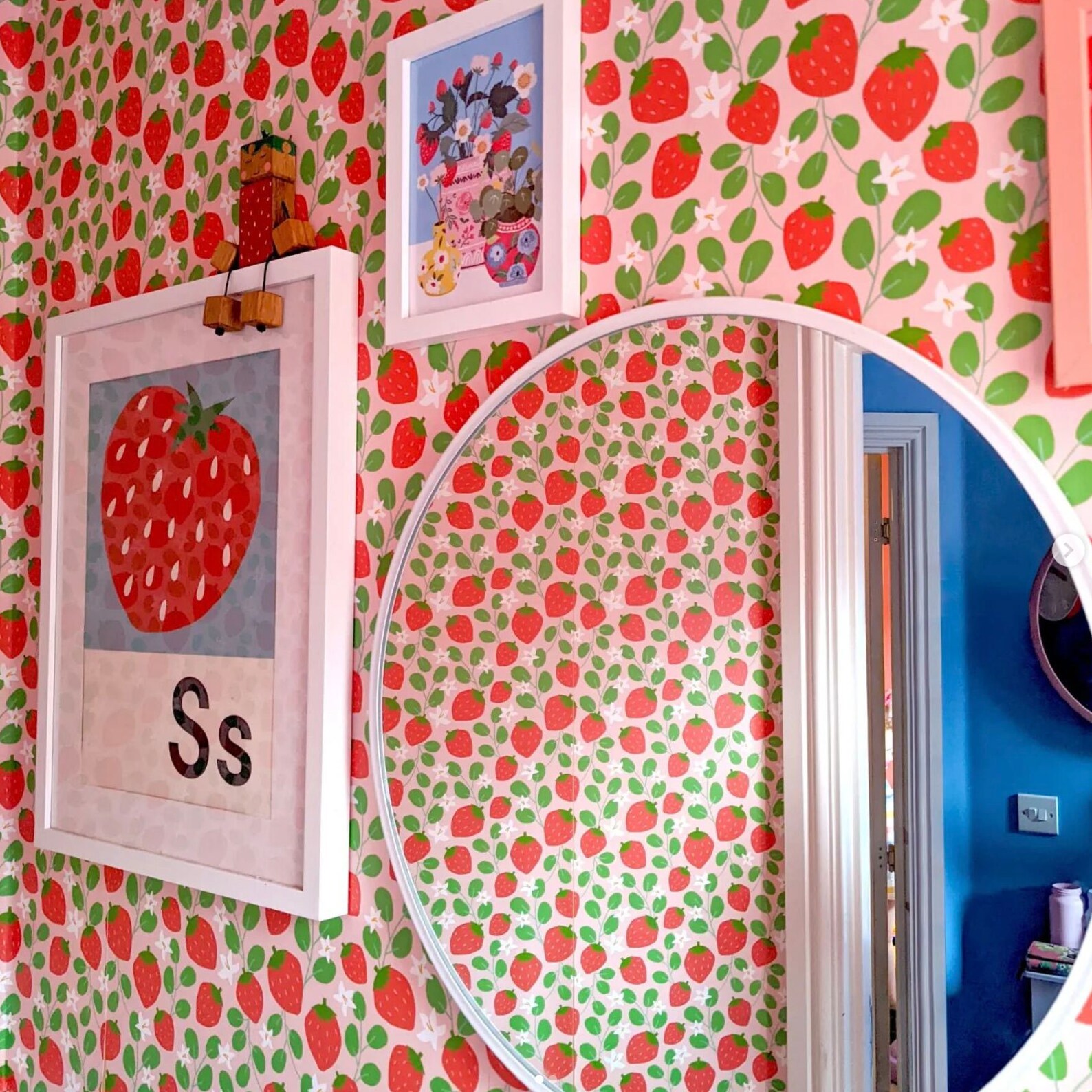 Strawberry - Alphabet Print - Etsy