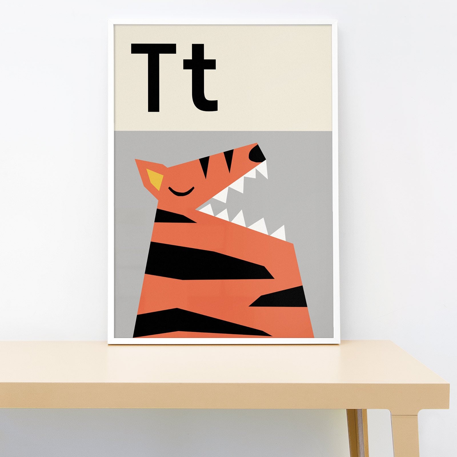Tiger - Alphabet Print - Etsy
