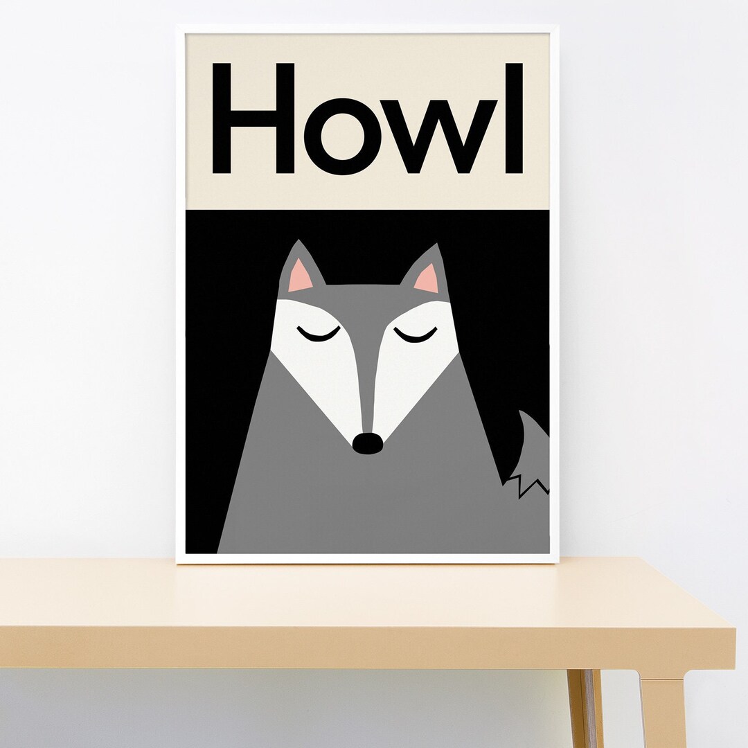 Howl - Animal Sounds Print - Etsy