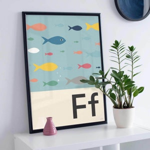 Fish Alphabet Print - Etsy