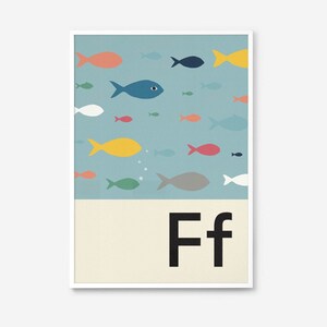 Fish Alphabet Print - Etsy