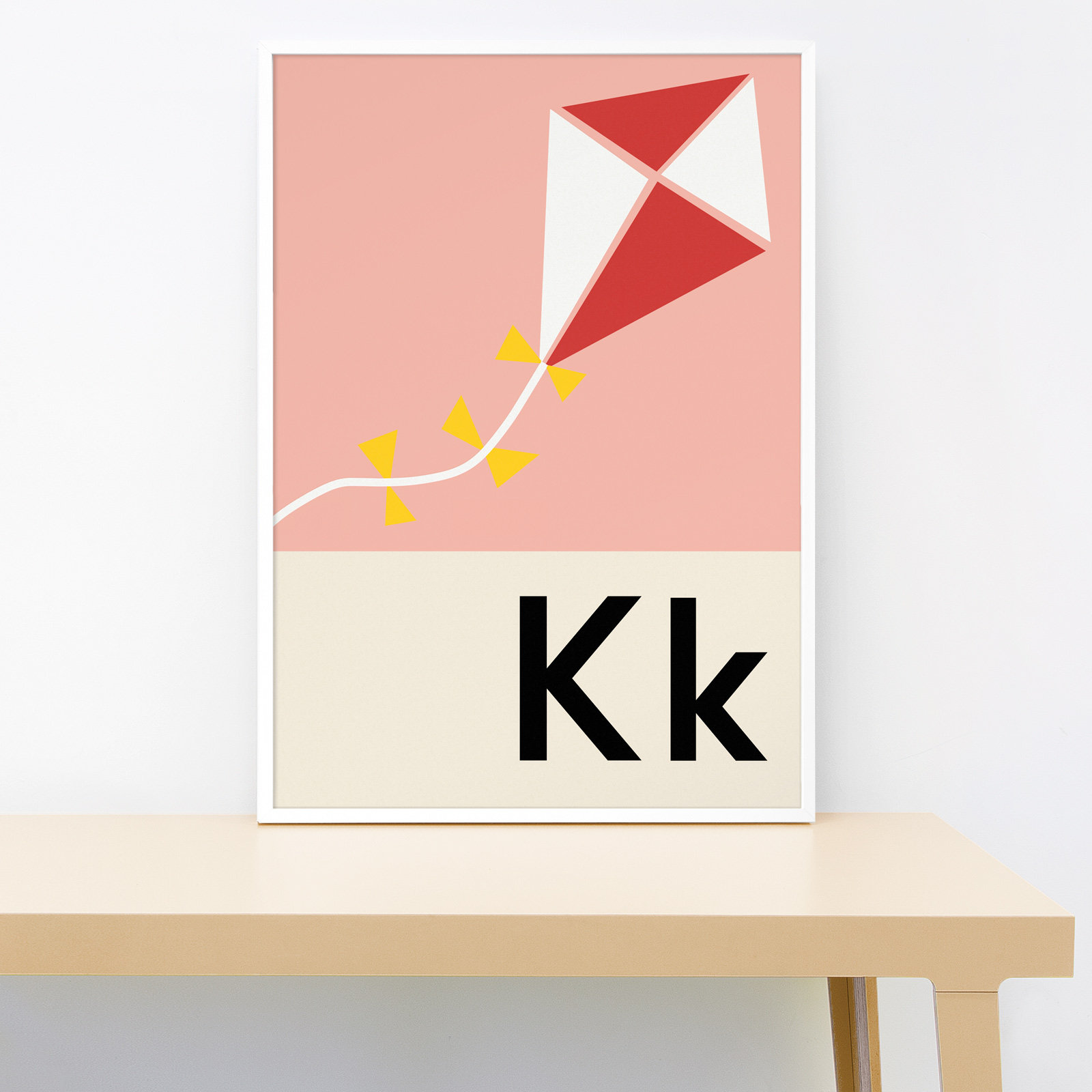 Kite Alphabet Print, Letter K Nursery Wall Art, Kids Room Decor Poster ...
