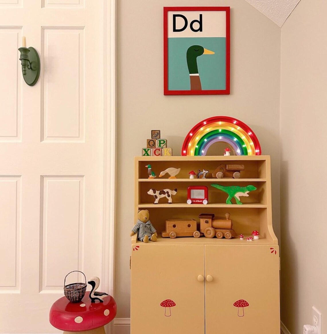 Quack Duck Print: Animal Sounds Nursery Wall Art - Educational Poster ...