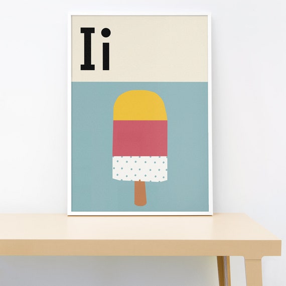 Ice-lolly Alphabet Print | Etsy