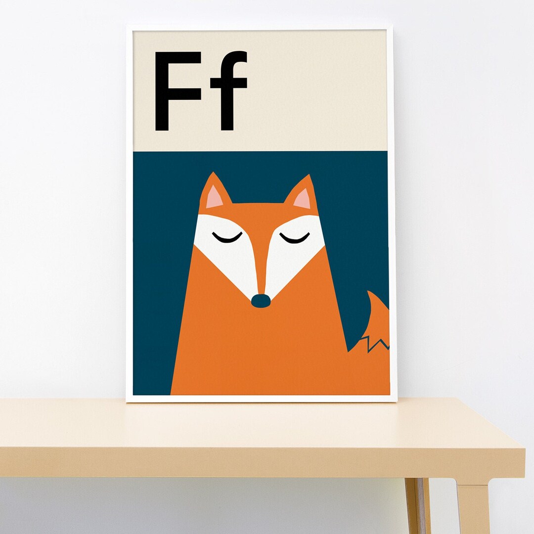 Renard Imprimé alphabet - Etsy France