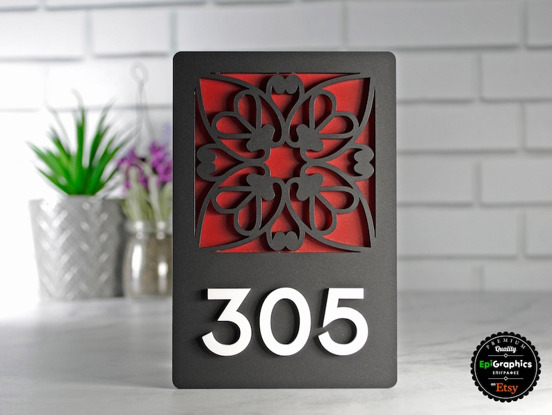 Room Number Sign Made of Acrylic for Hotel Signage Apartment | Etsy