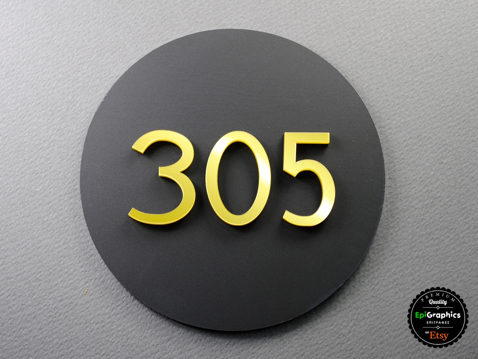 Acrylic Sign in Round Shape for Hotel Signage Room Number - Etsy