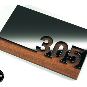 Sign for Hotel Signage Made of Wood & Acrylic, Room Number Sign ...