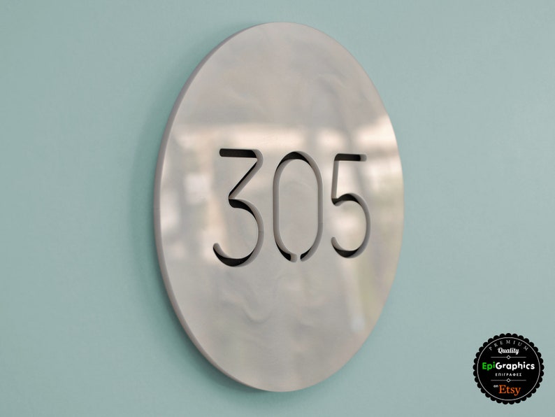 Round Shape Sign for Hotel Signage / Room Number Sign / - Etsy