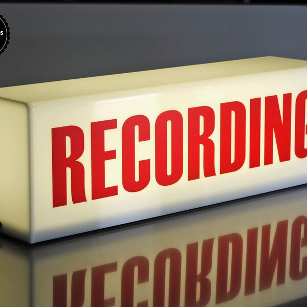 Recording Light - Etsy