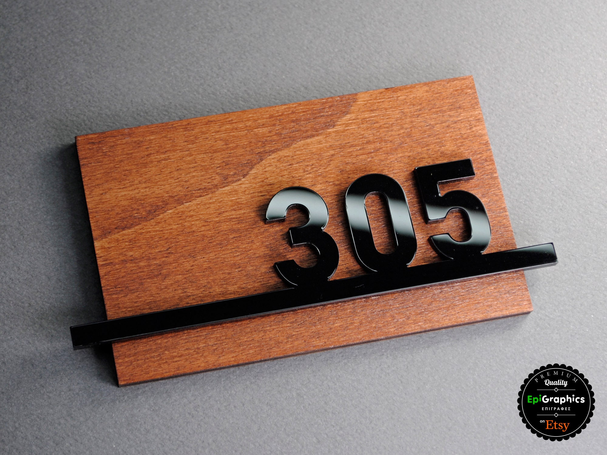 Wooden Sign With Acrylic Numbers for Hotel Signage / Room - Etsy