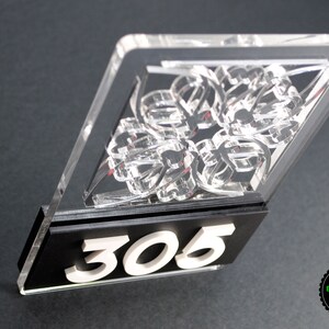 Room Number Sign Made of Acrylic for Hotel Signage, Apartment Door Sign ...