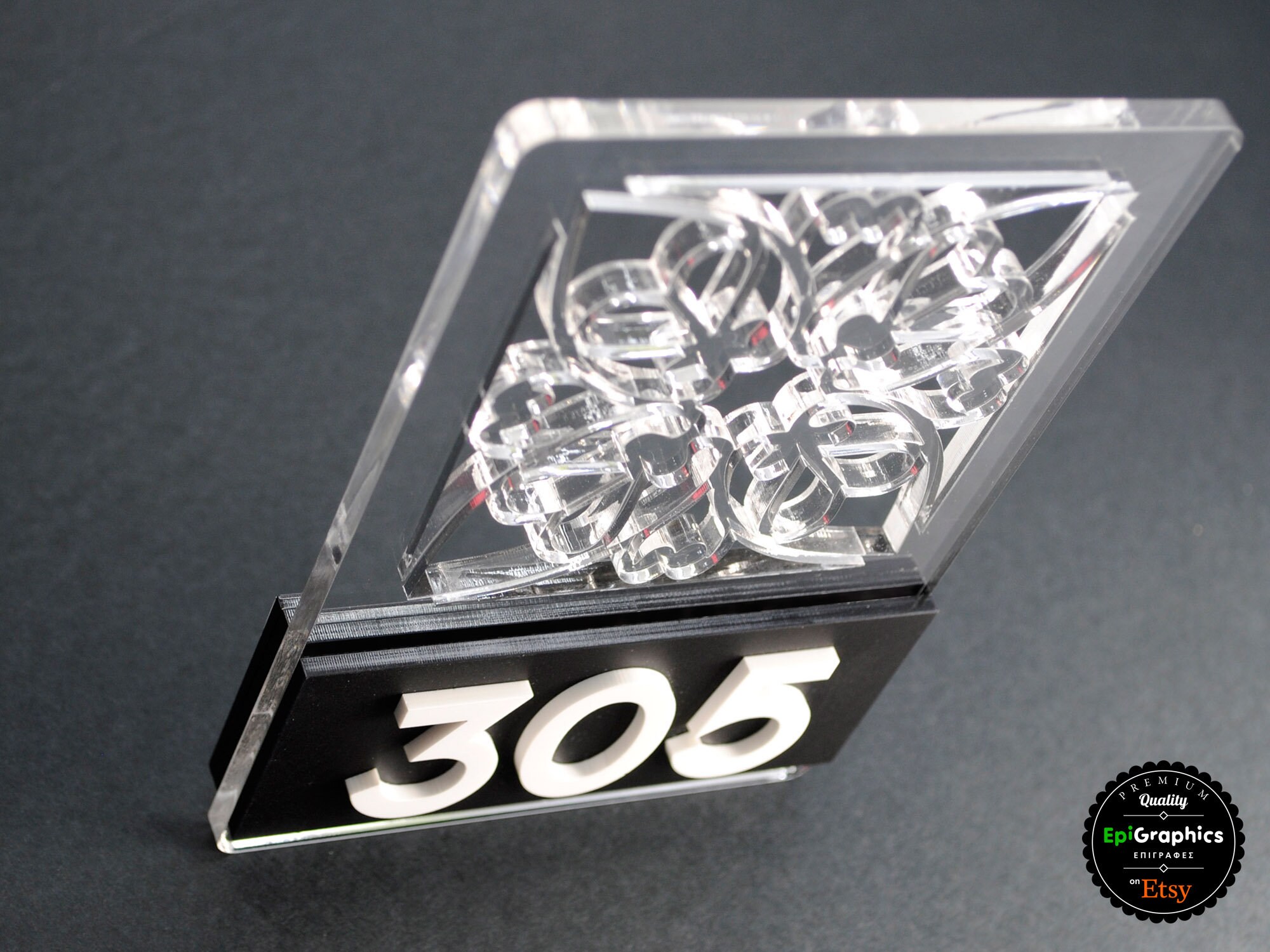 Room Number Sign Made of Acrylic for Hotel Signage Apartment - Etsy