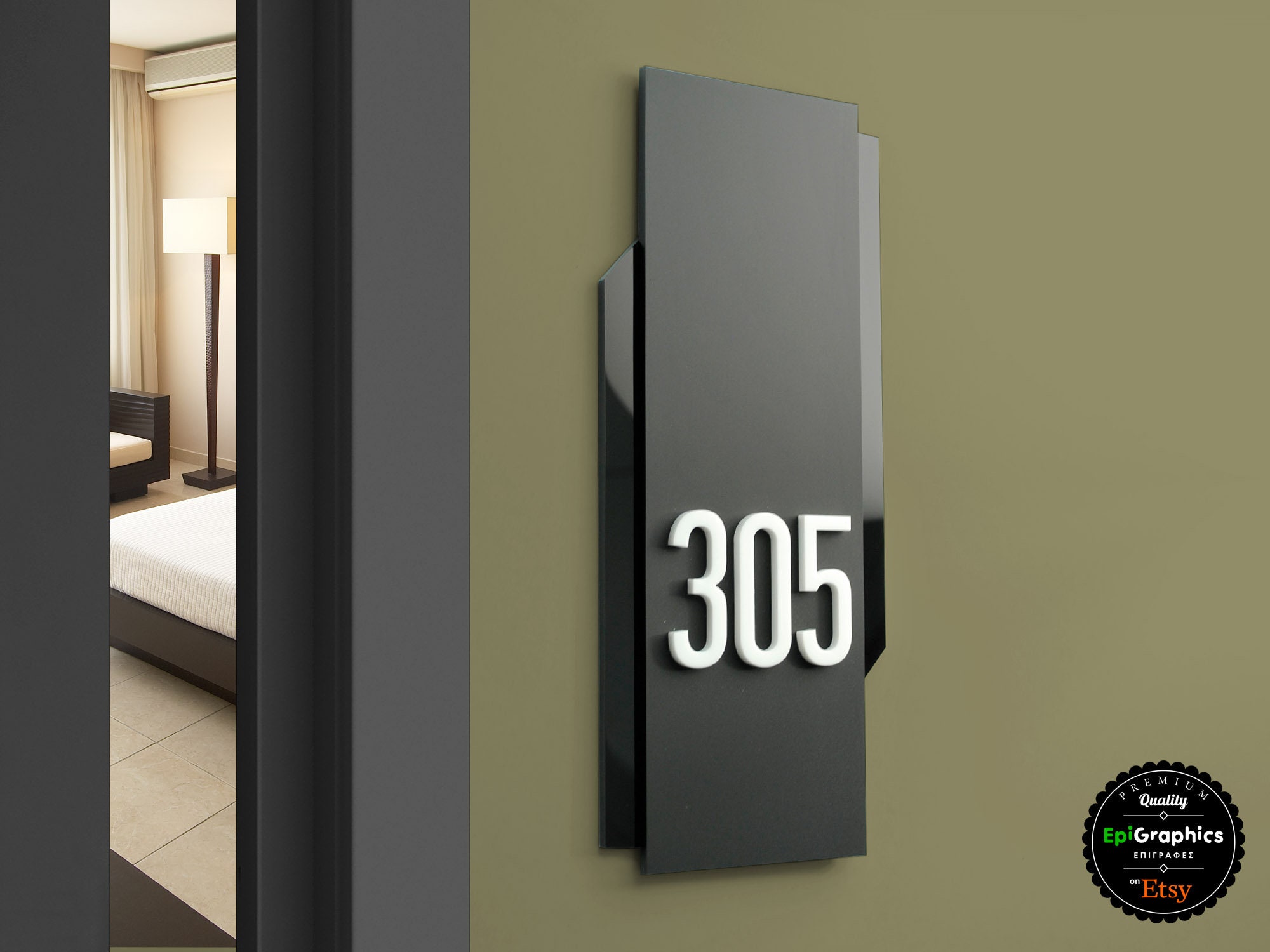 Sign for Hotel Signage Made of Acrylic Room Number Sign - Etsy