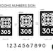 Room Number Sign Made of Acrylic for Hotel Signage, Apartment Door Sign ...