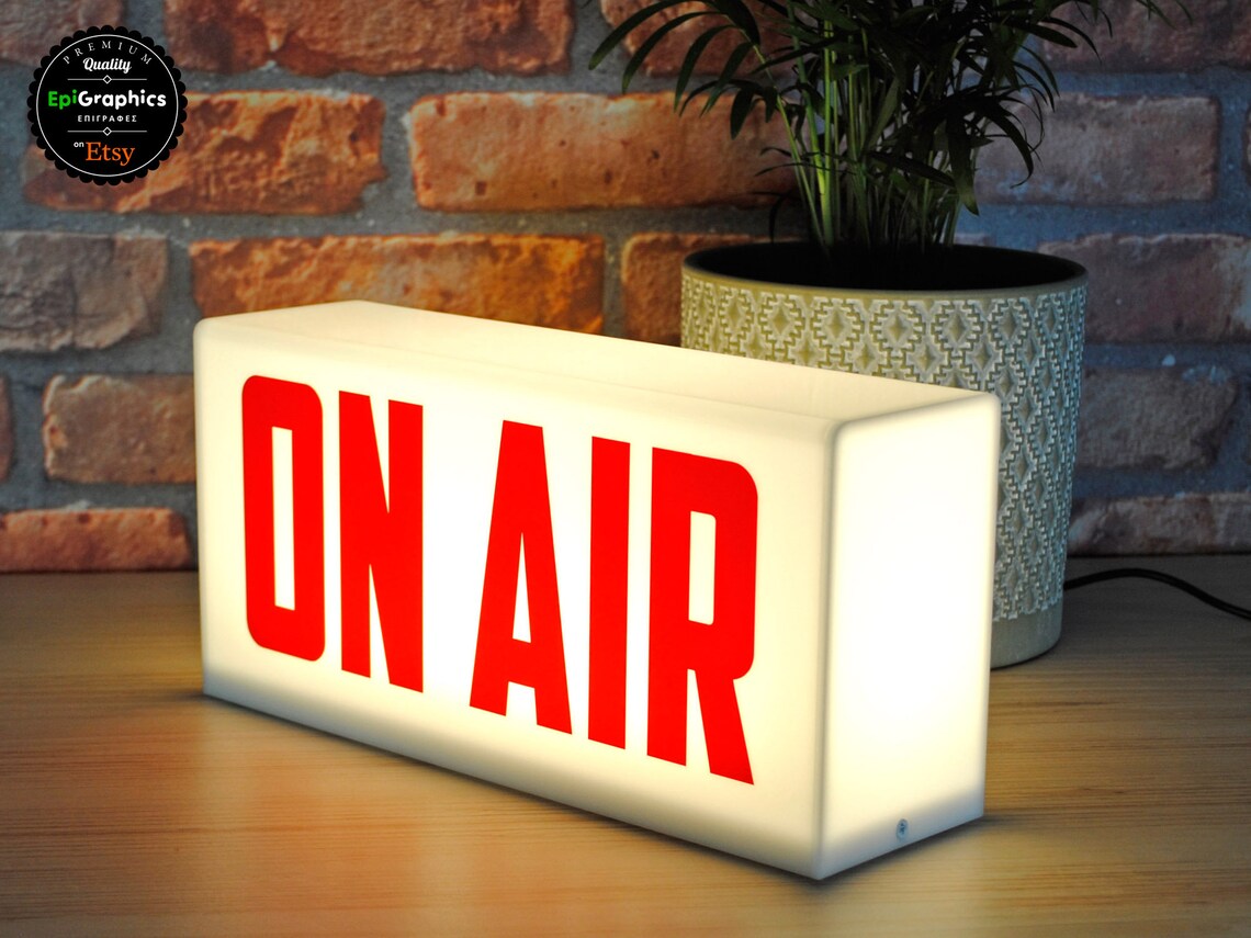 On Air or Personalized Decorative Sign / Acrylic Lightbox With Your ...