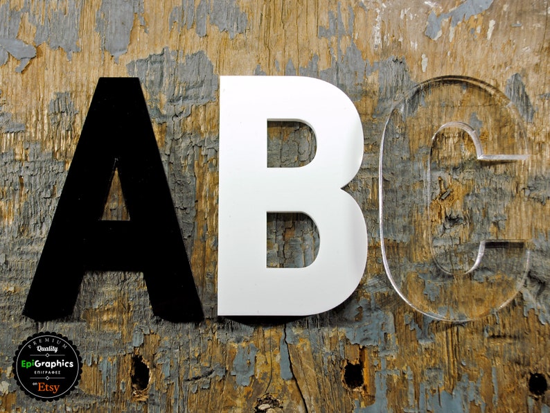 Acrylic Letters and Numbers 3mm / 5mm / 10mm - Etsy