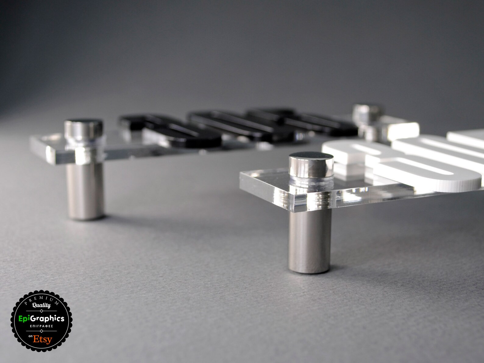 Acrylic Sign With Wall Spacers for Hotel Signage Room Number - Etsy