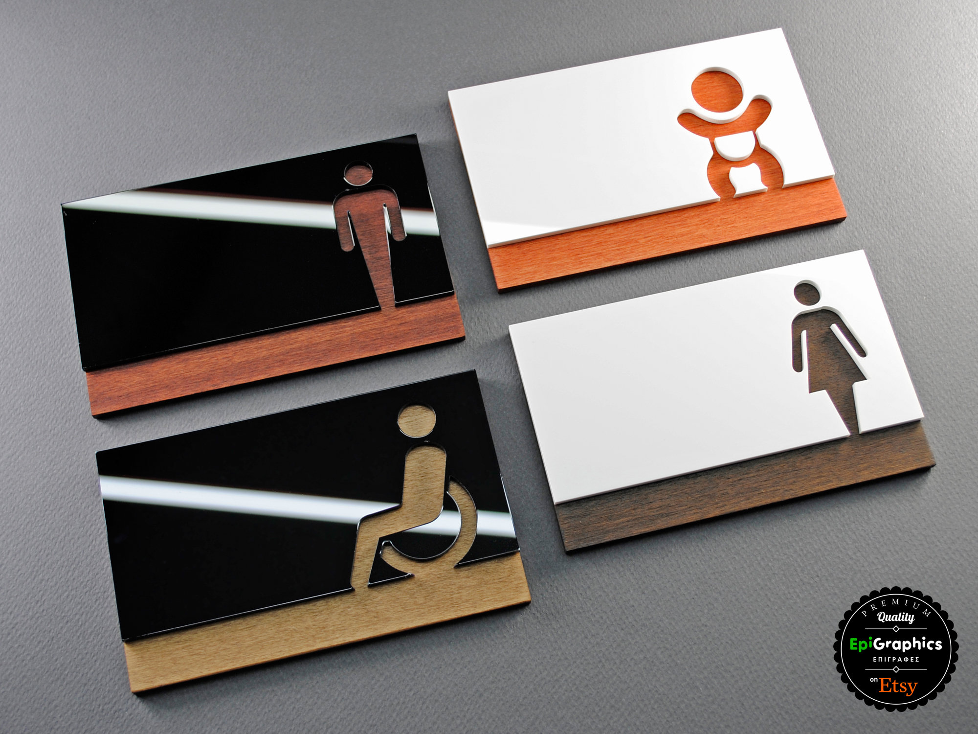 Wooden WC Sign for Hotel Restaurants and Office Signage - Etsy