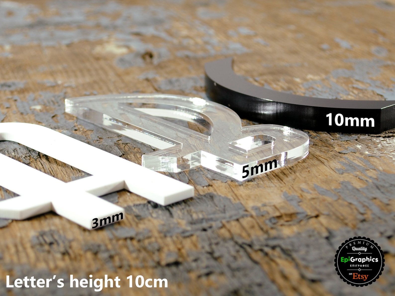 Acrylic Letters and Numbers 3mm / 5mm / 10mm | Etsy